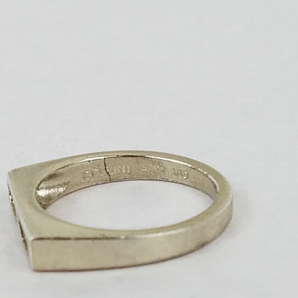 Cellini | Jewelry | Cellini Sterling Silver Modern Cutout Ring | Poshmark